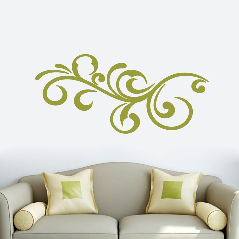 Wall Decal With Flourish - Etsy