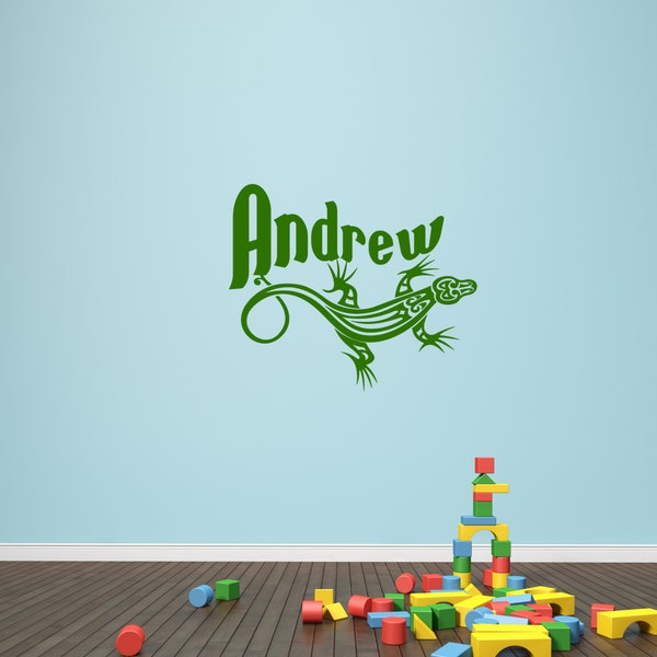 Lizard Wall Decals - Etsy