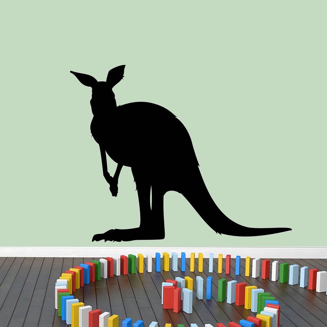 Kangaroo Silhouette Wall Decal Decorative Art Decor Sticker - Etsy