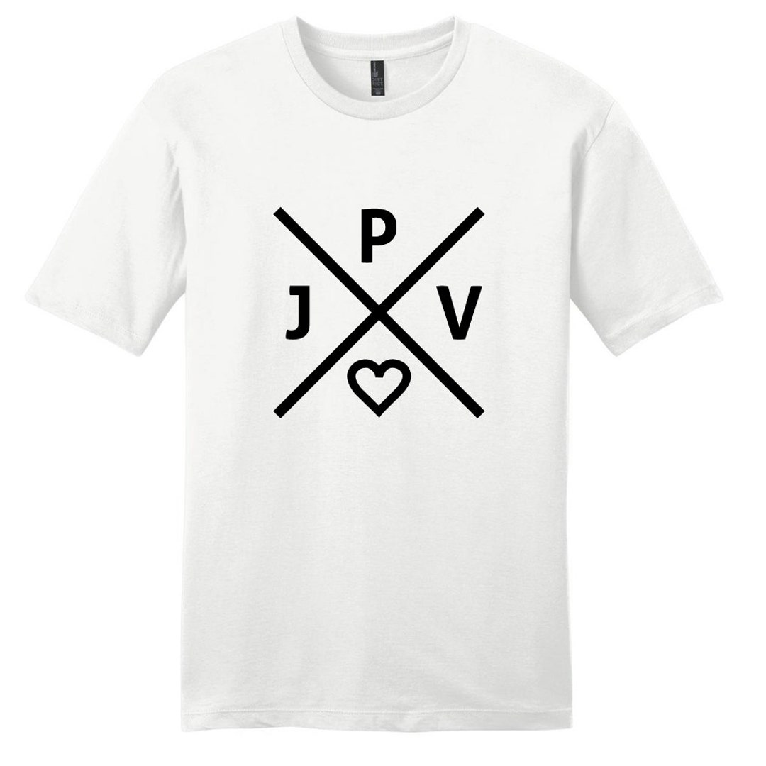 Custom Crossed X Monogram T-shirt Names and Initials Wedding - Etsy