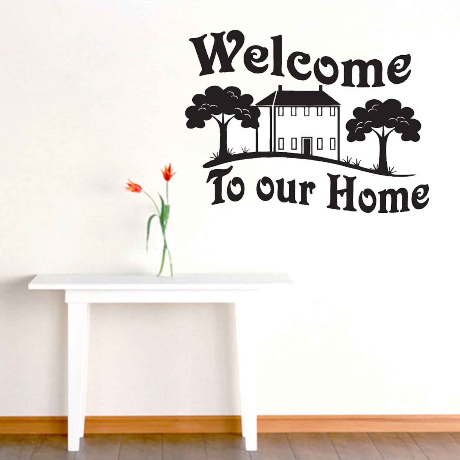 Welcome to Our Home Wall Decal Decorative Art Decor Sticker - Etsy