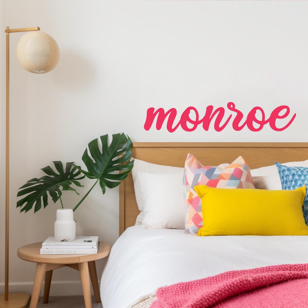Custom Name Wall Decal for Kids Bedroom or Nursery Personalized First ...