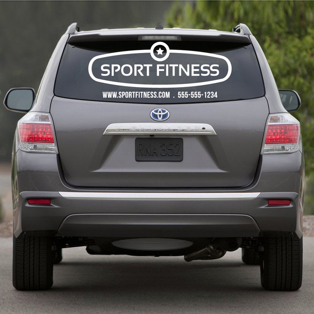 Custom Business Logo Car Decal, Company Sticker for Vehicle ...