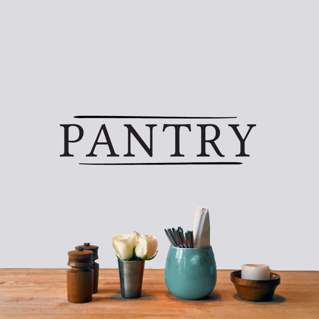 Pantry Wall or Door Decal, Sticker for Kitchen Dining Room, Pantry ...