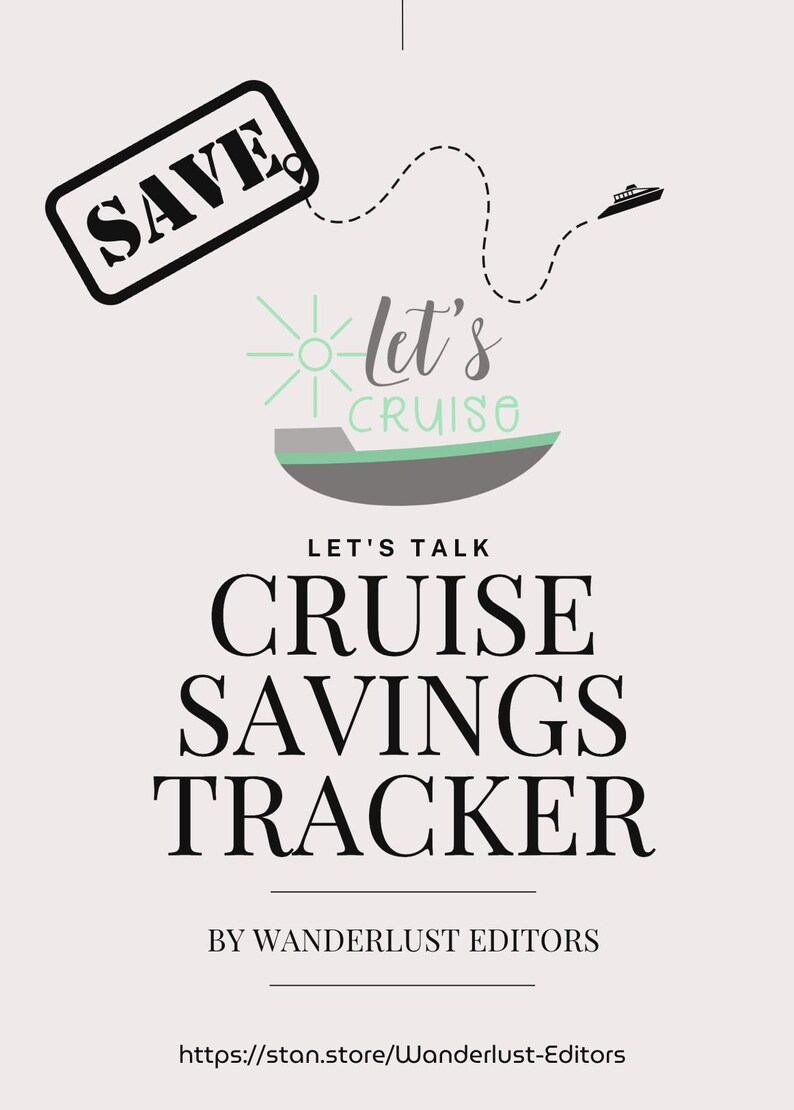 Cruise Savings Challenge Printable Tracker, Vacation Cash Envelope ...