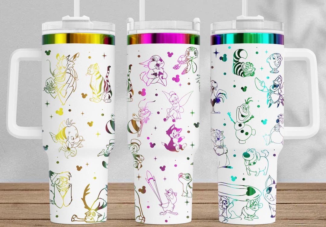 Disney Sidekick Tumbler – 40oz Laser Engraved Cup With Handle | Olaf ...