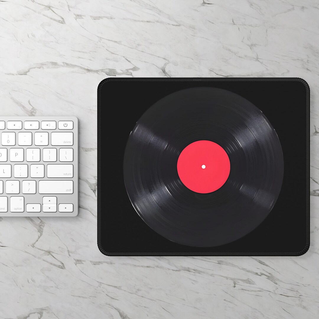 Vinyl Record Mouse Pad - Music Lovers Desk Mat, Retro Vinyl Rug ...