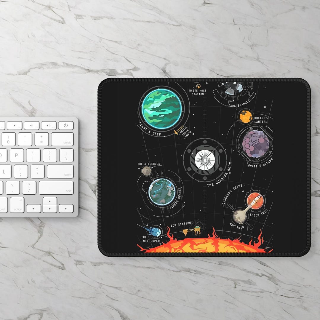 Outer Wilds System Mouse Pad: Space Gamer Desk Mat - Etsy