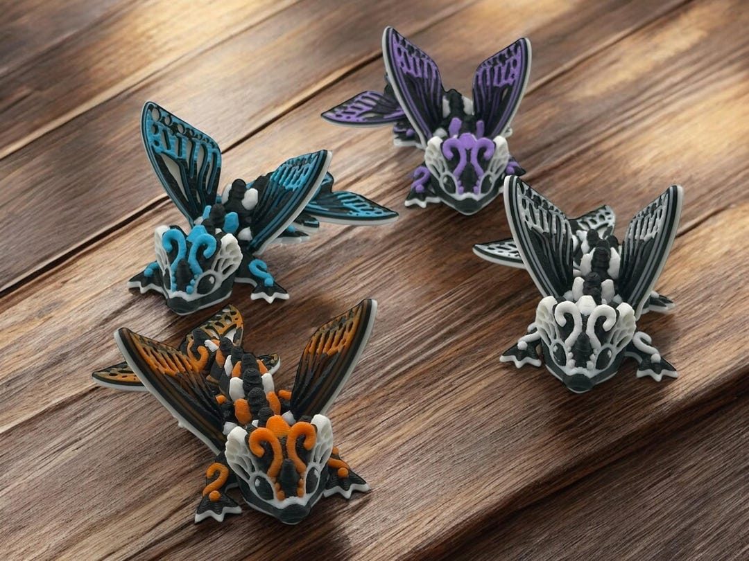 Articulated Butterfly Dragon: 3D Printed Kawaii Desk Pet - Etsy