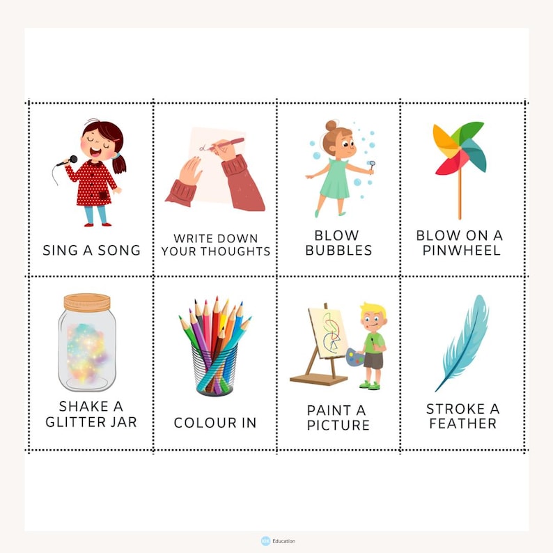 28 Calming Corner Flashcards, Calming Strategies Flash Cards, Calming ...