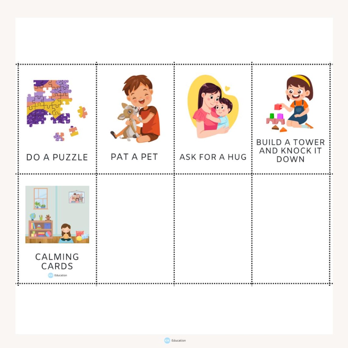 28 Calming Corner Flashcards, Calming Strategies Flash Cards, Calming ...