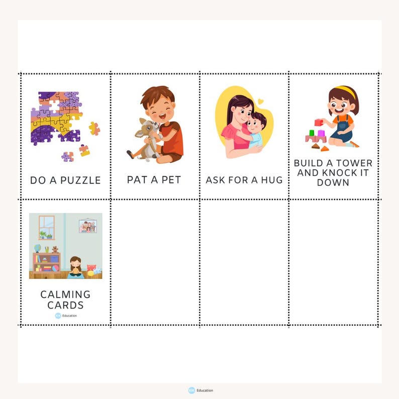 28 Calming Corner Flashcards, Calming Strategies Flash Cards, Calming ...