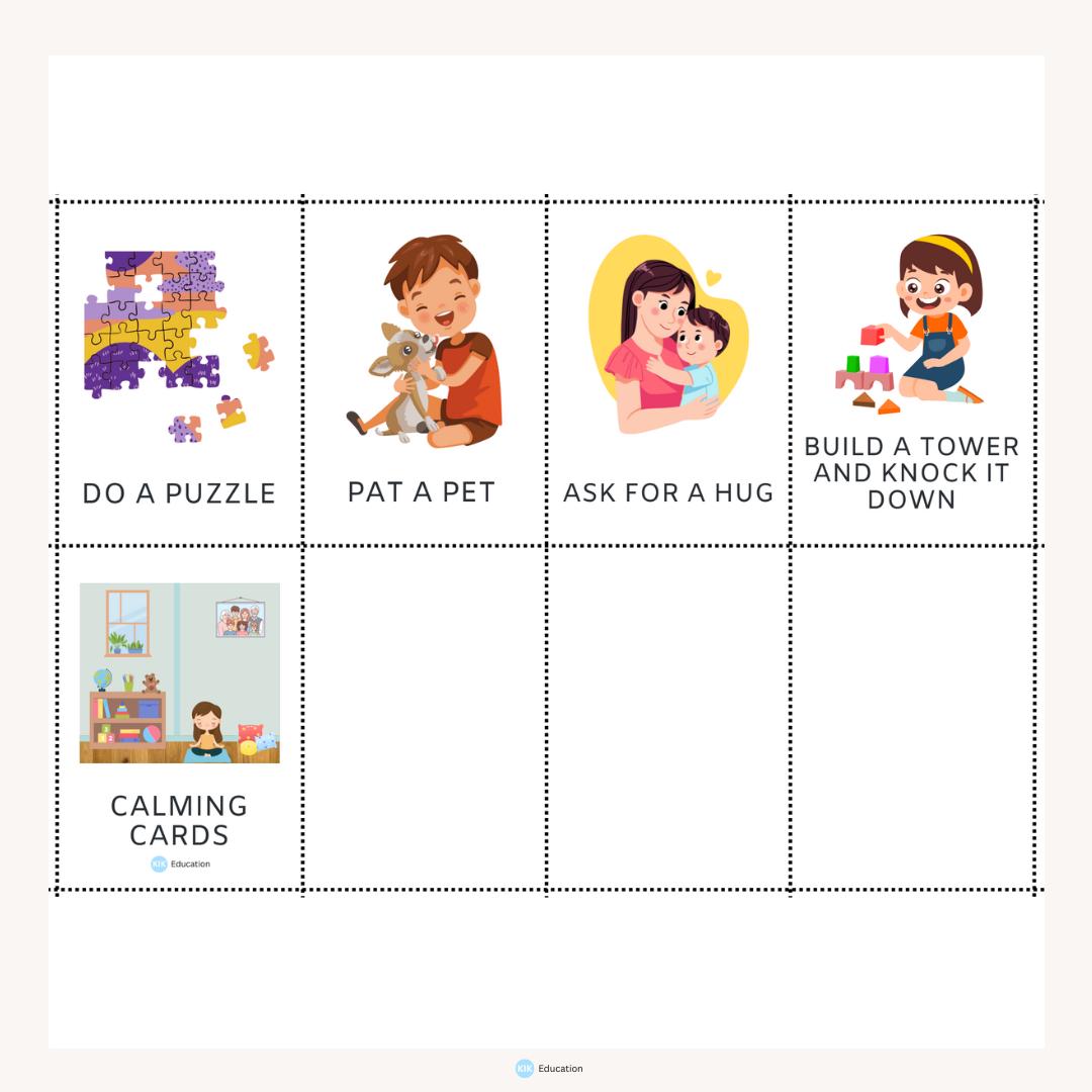 28 Calming Corner Flashcards, Calming Strategies Flash Cards, Calming ...