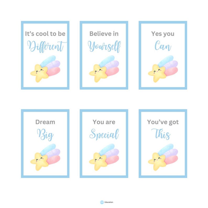 Positive Affirmation Classroom Posters in A4 and A3 Size. Growth ...