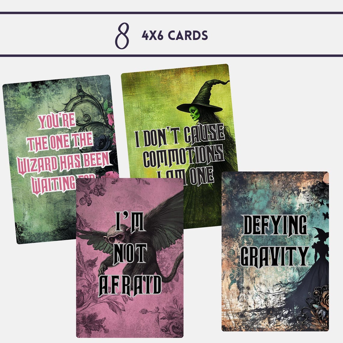 Wicked Printable Quote Journal Cards for Scrapbooking, Planner ...