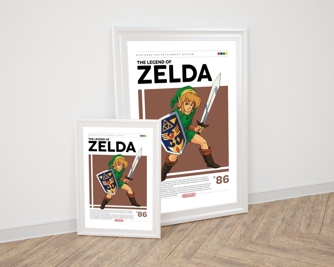 Zelda NES Poster: Retro Video Game Art (digital Download) - Etsy