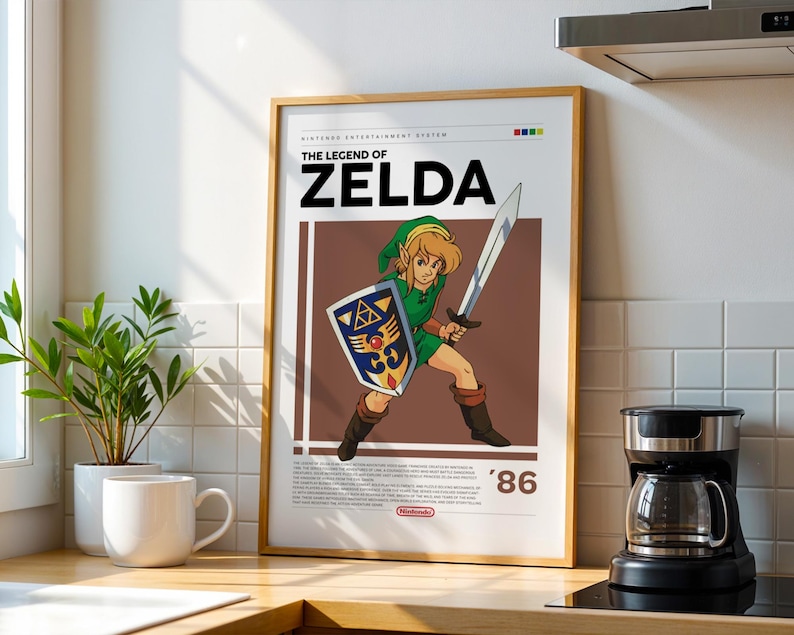 Zelda NES Poster: Retro Video Game Art (digital Download) - Etsy
