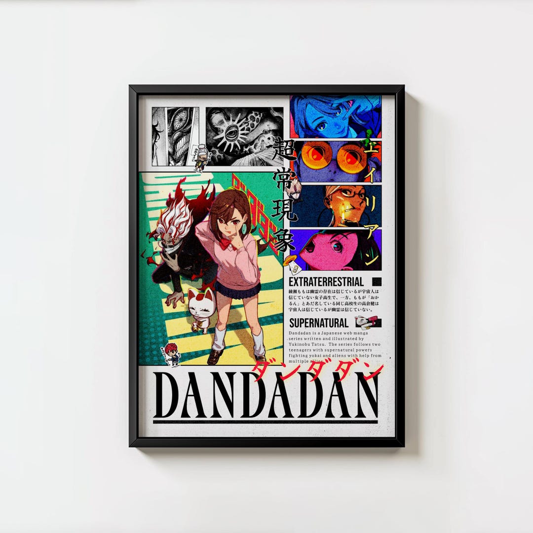 DanDaDan Poster Dan Da Dan Design Okarun Momo - Etsy.de