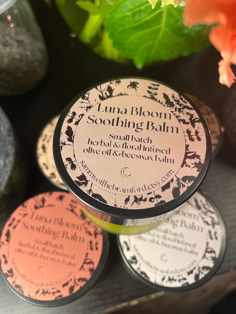 Luna Bloom Soothing Balm - Herbal Sleep Salve With Lavender, Chamomile ...