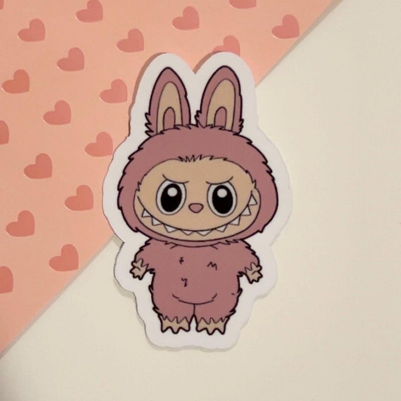 Labubu Doll Pink - Etsy