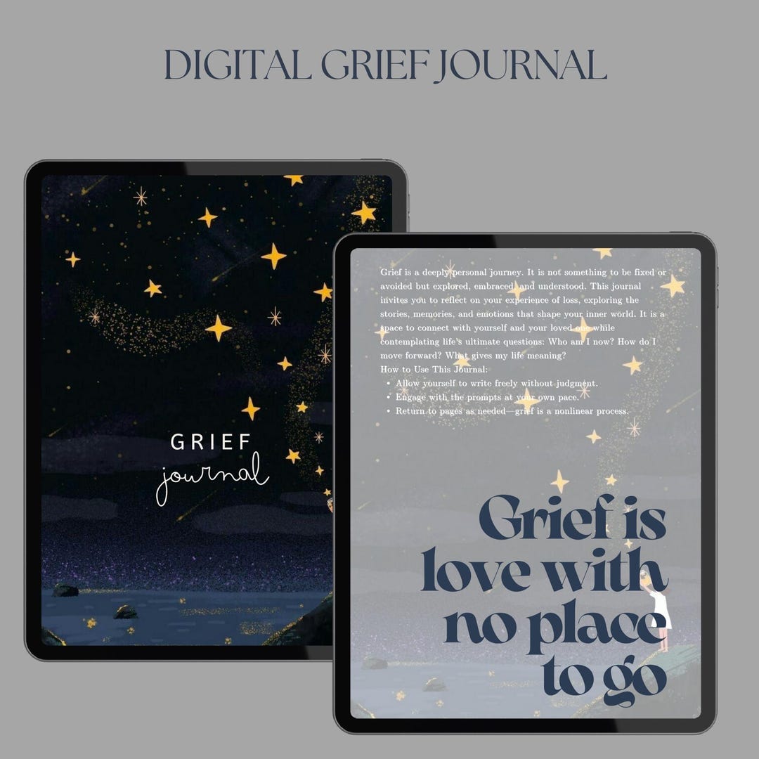 A Guided Digital Grief Journal | Printable Workbook for Healing After ...