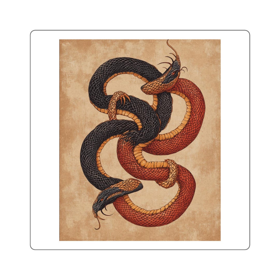 Bad AI Art: Intertwined Snakes - Etsy