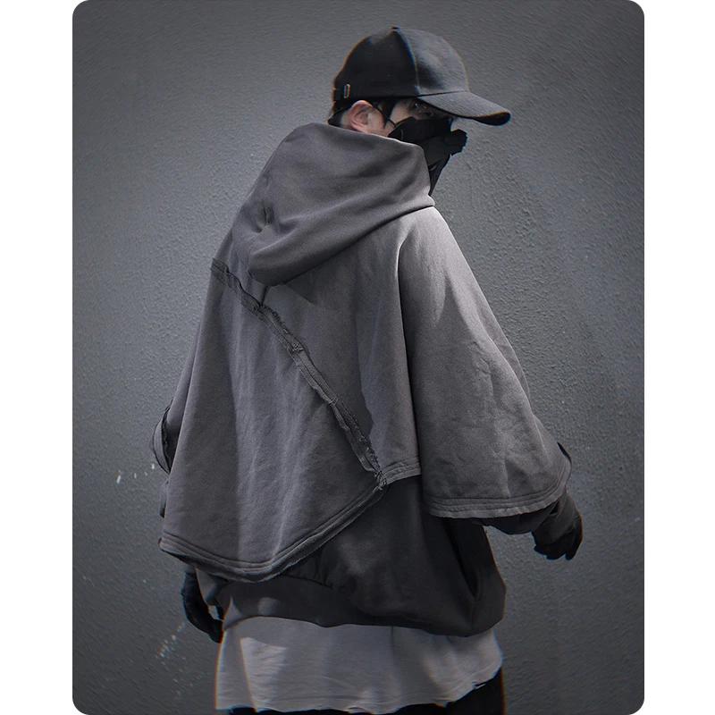 Cybershogun Techwear Hoodie | Oversized Harajuku Cloak Sweatshirt ...