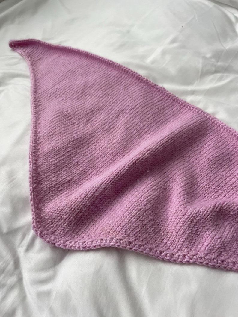 Triangle Scarf Pattern, Beginner Friendly Knitting - Etsy