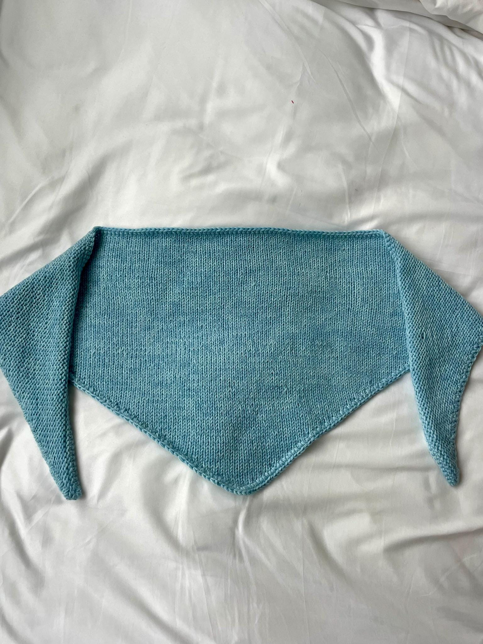 Triangle Scarf Pattern, Beginner Friendly Knitting - Etsy