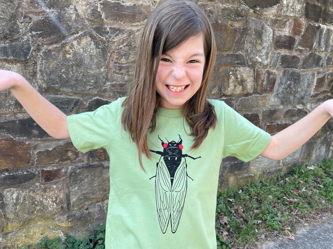 Cicada Organic Kids T Shirt Green - Etsy