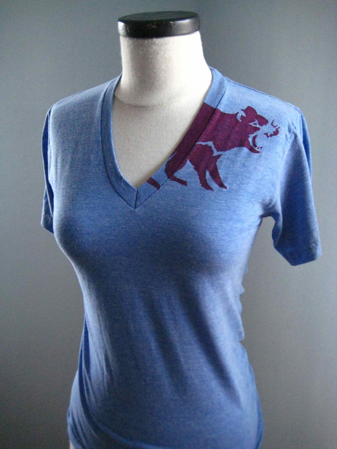 Tasmanian Devil V Neck T Shirt American Apparel - Etsy