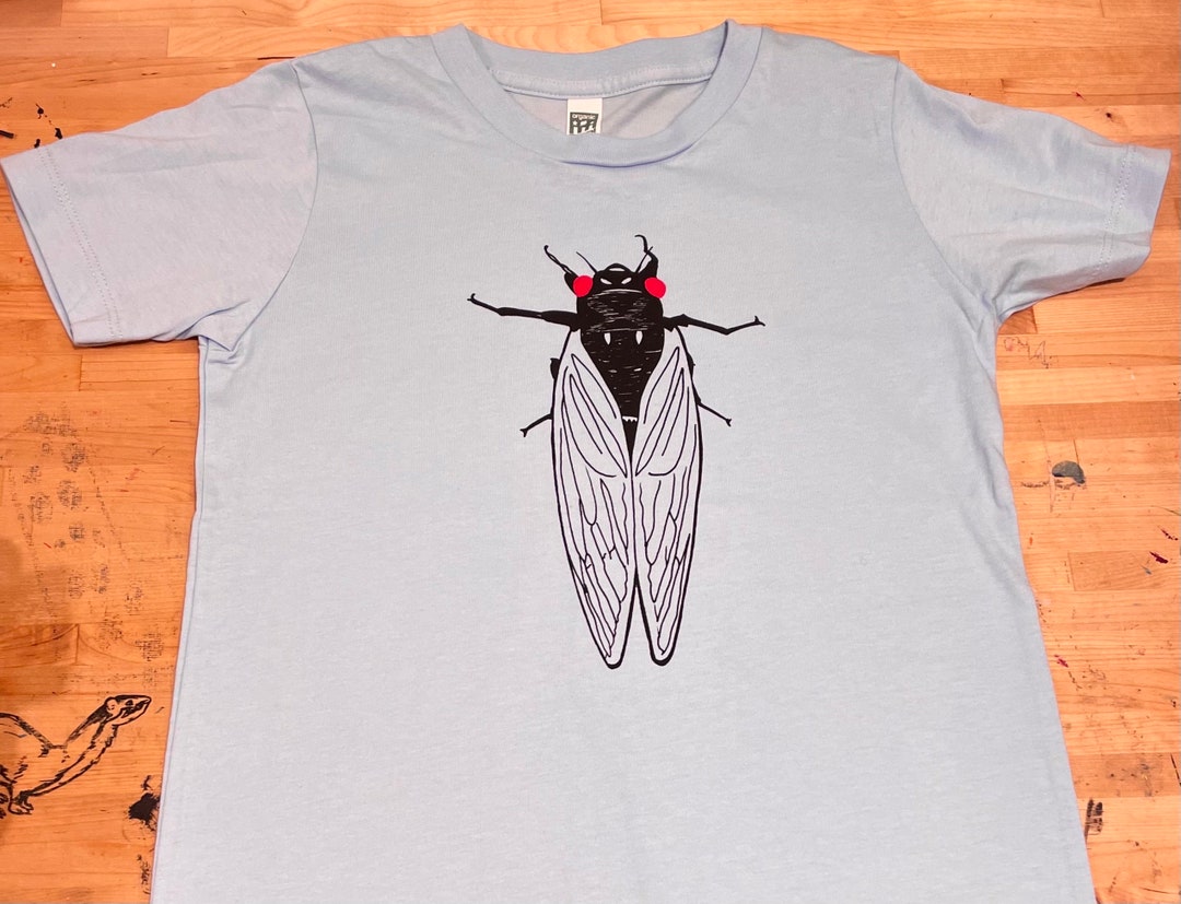 Cicada Organic Kids T Shirt Light Blue - Etsy