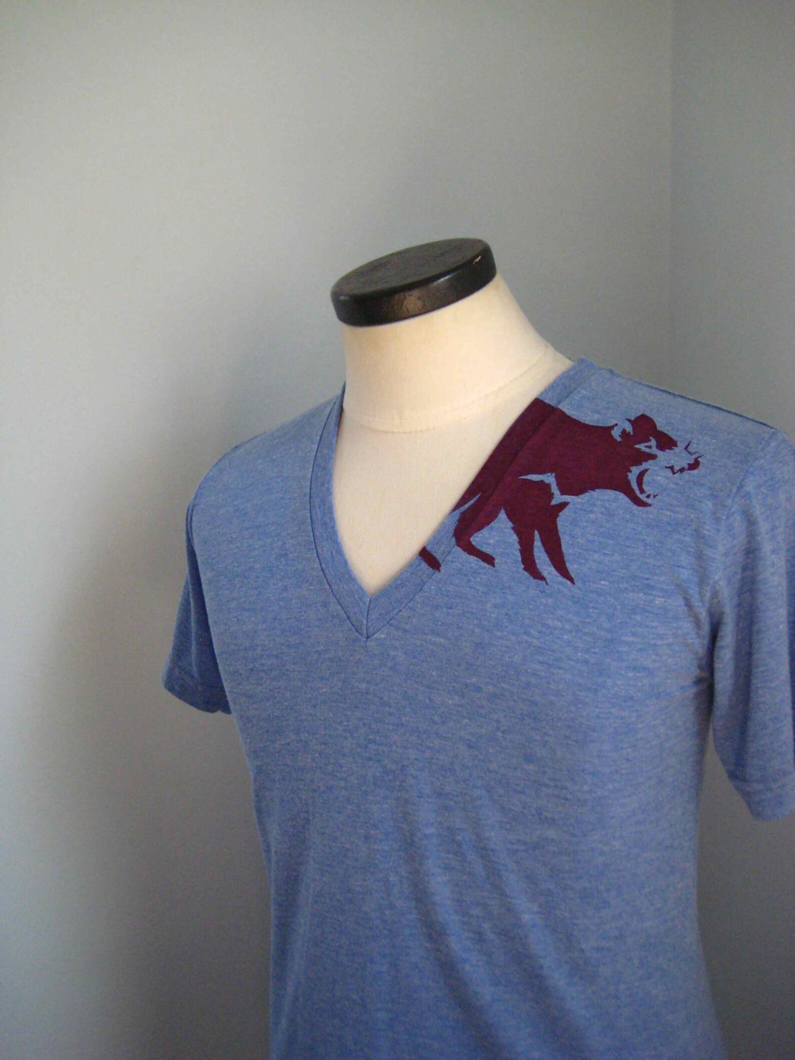 Tasmanian Devil V Neck T Shirt American Apparel - Etsy