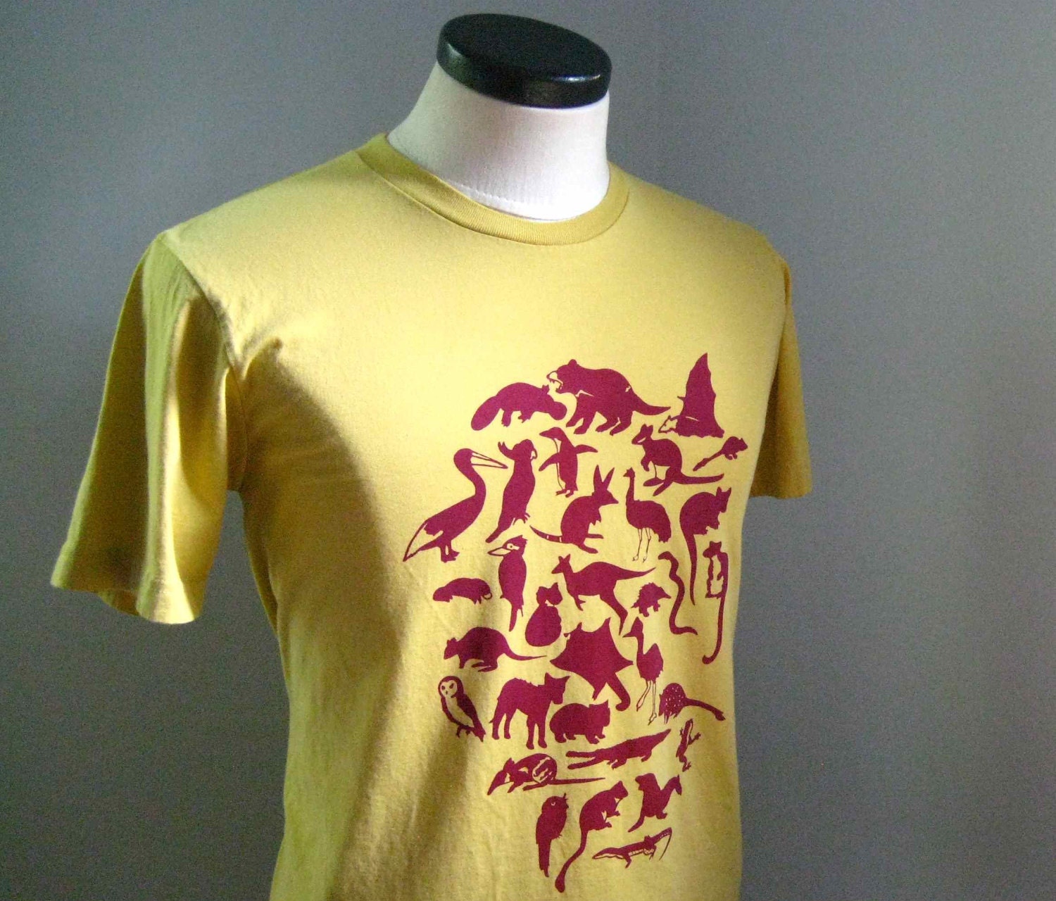Australian Animals T Shirt Organic Men's/unisex - Etsy