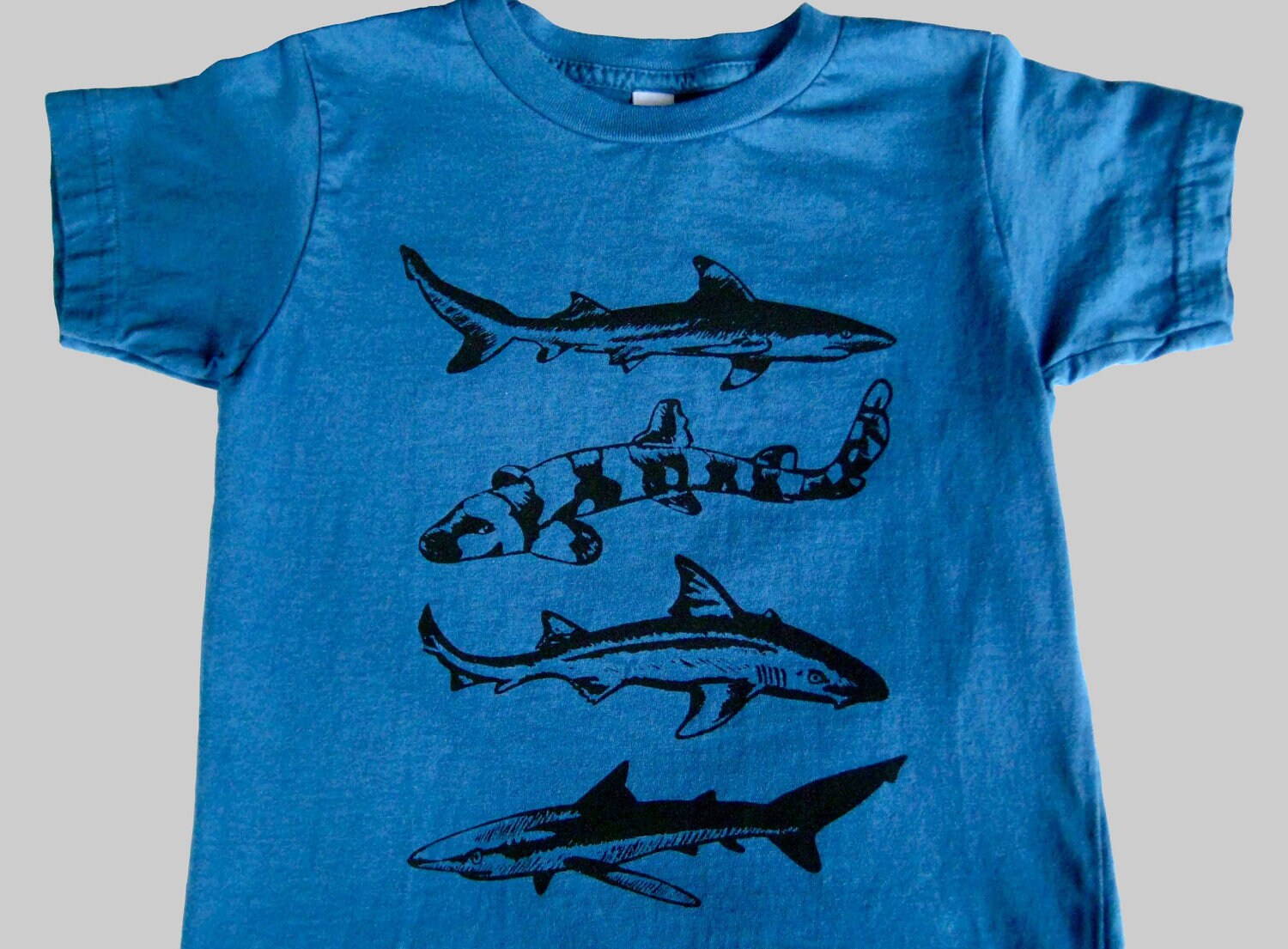 Sharks Kids T Shirt Organic Cotton - Etsy