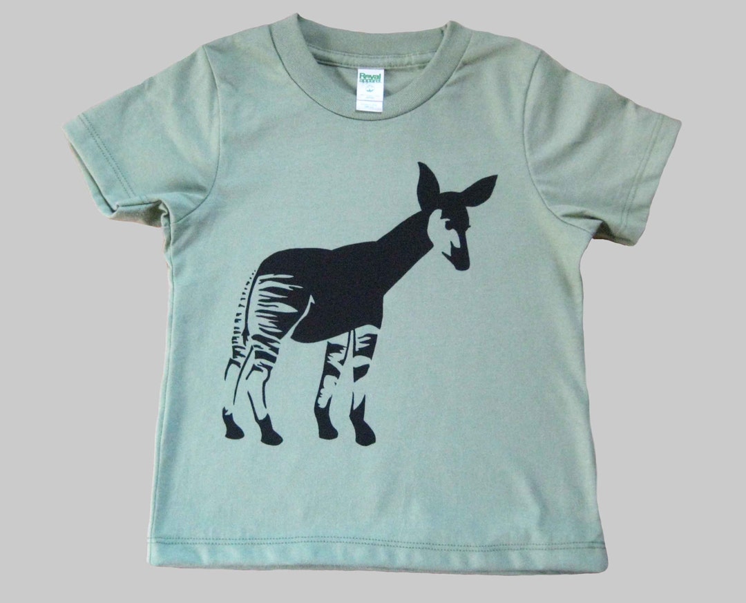 Okapi Kids T Shirt Organic Cotton Green - Etsy
