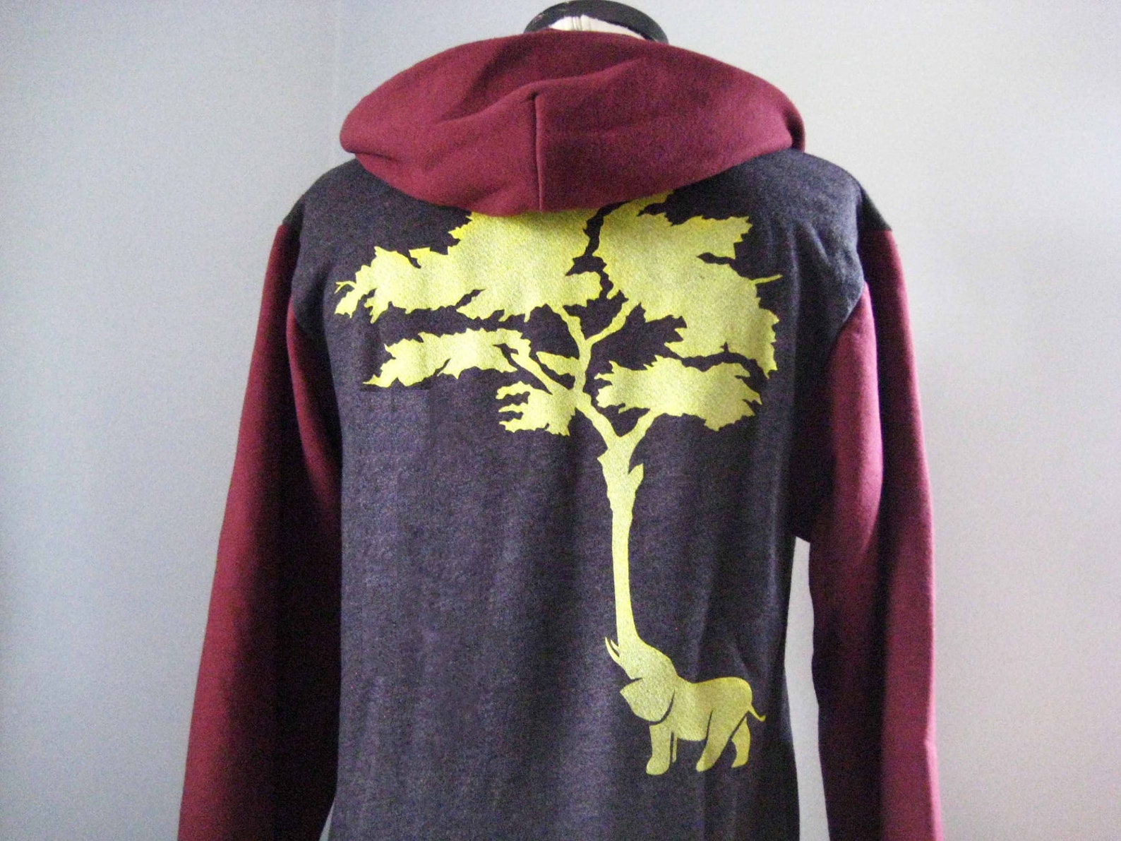 Elephant Tree Zip Hoodie Unisex - Etsy