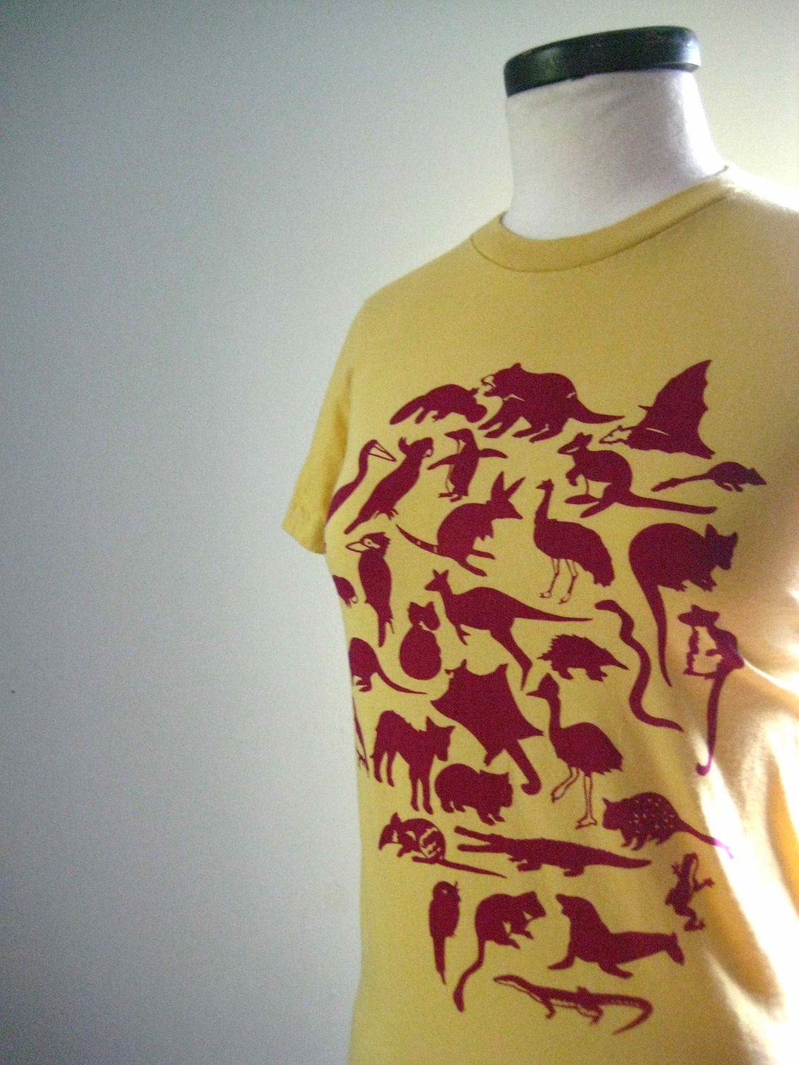 Animals of Australia T Shirt Women's Organic Runs Small - Etsy