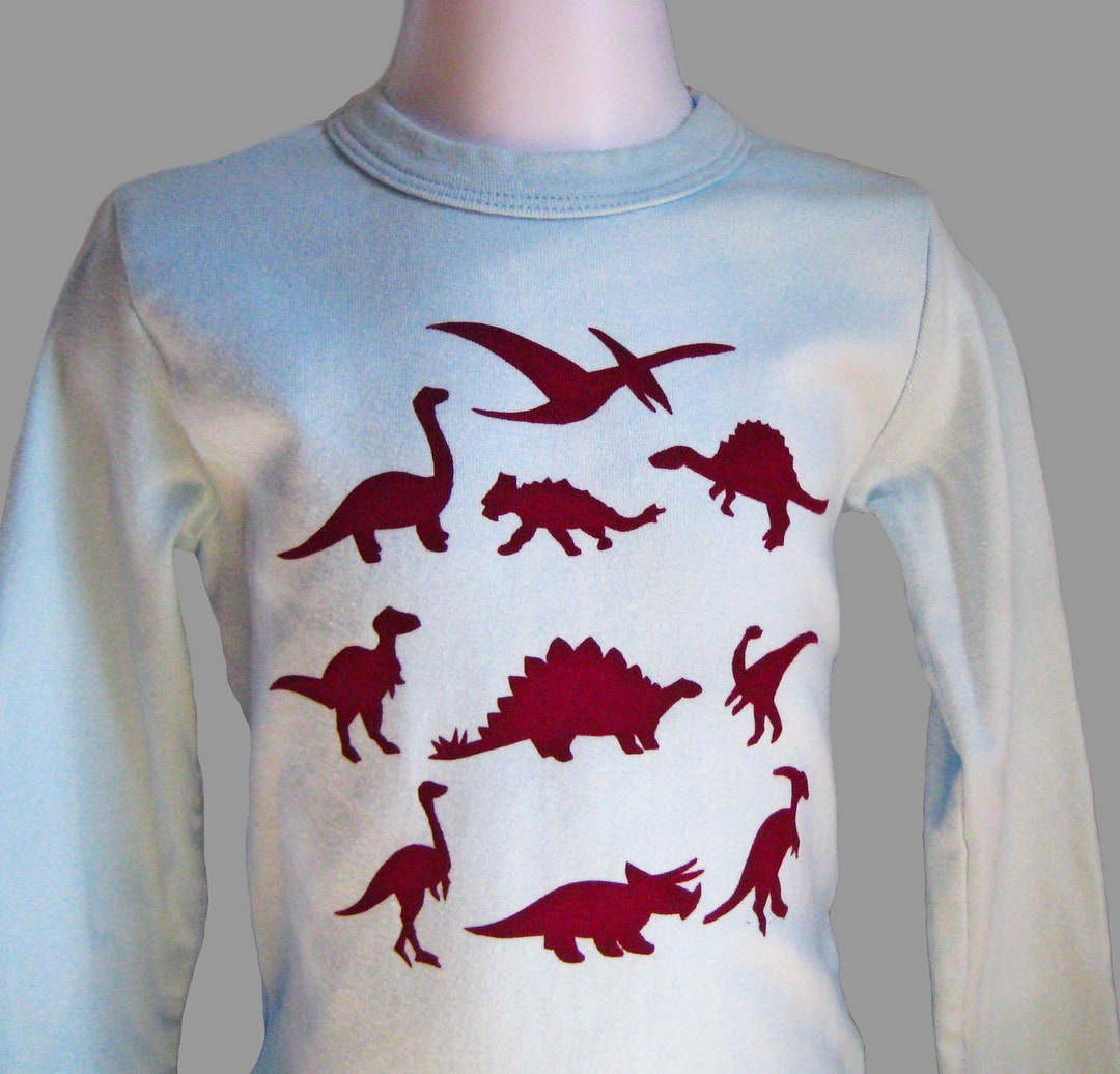 Dinosaur Long Sleeved Kids T Shirt - Etsy