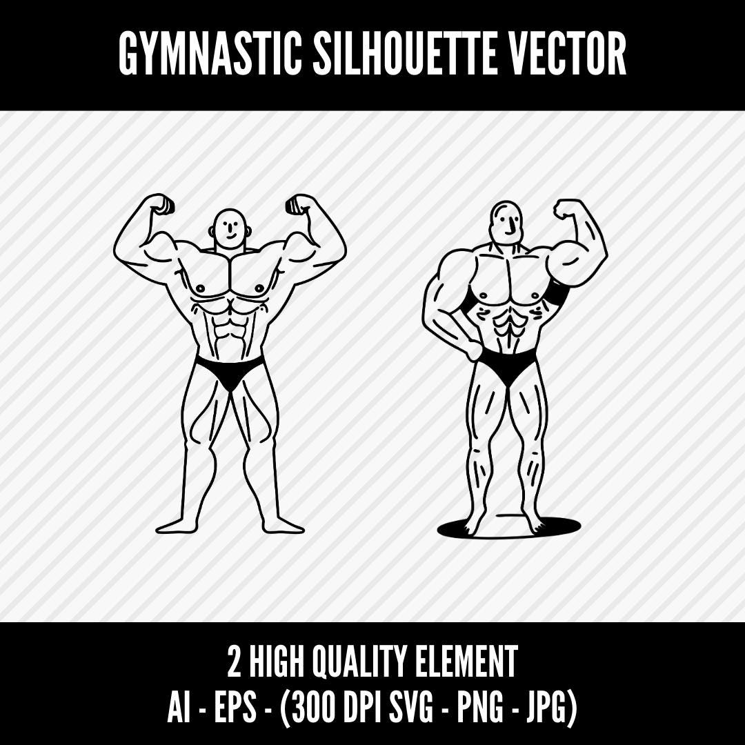 Gymnastic Bodybuilder SVG | Bodybuilder PNG | Bodybuilder Vector ...