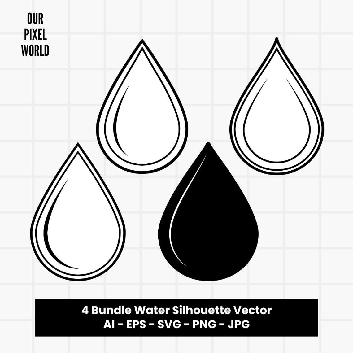 Droplet Water Bundle SVG | Water PNG | Water Droplet Vector | Water ...