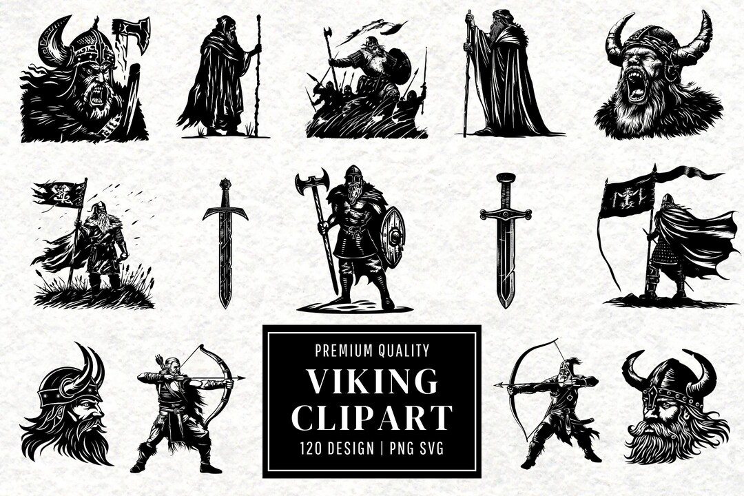 Viking SVG Bundle | Viking Clipart | Norse Warrior Vector Designs ...