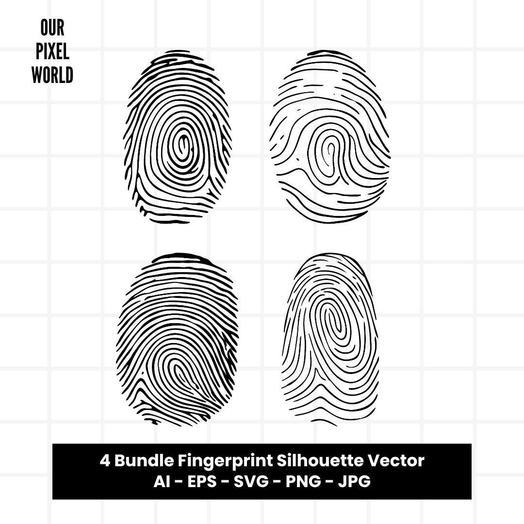 Fingerprint Bundle SVG | Finger Print PNG | Fingerprints Vector | Clip ...