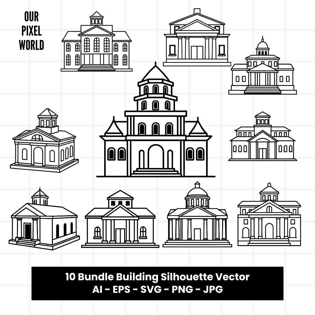 Building Landmark SVG | Building PNG | Landmark Vector | Building Clip ...