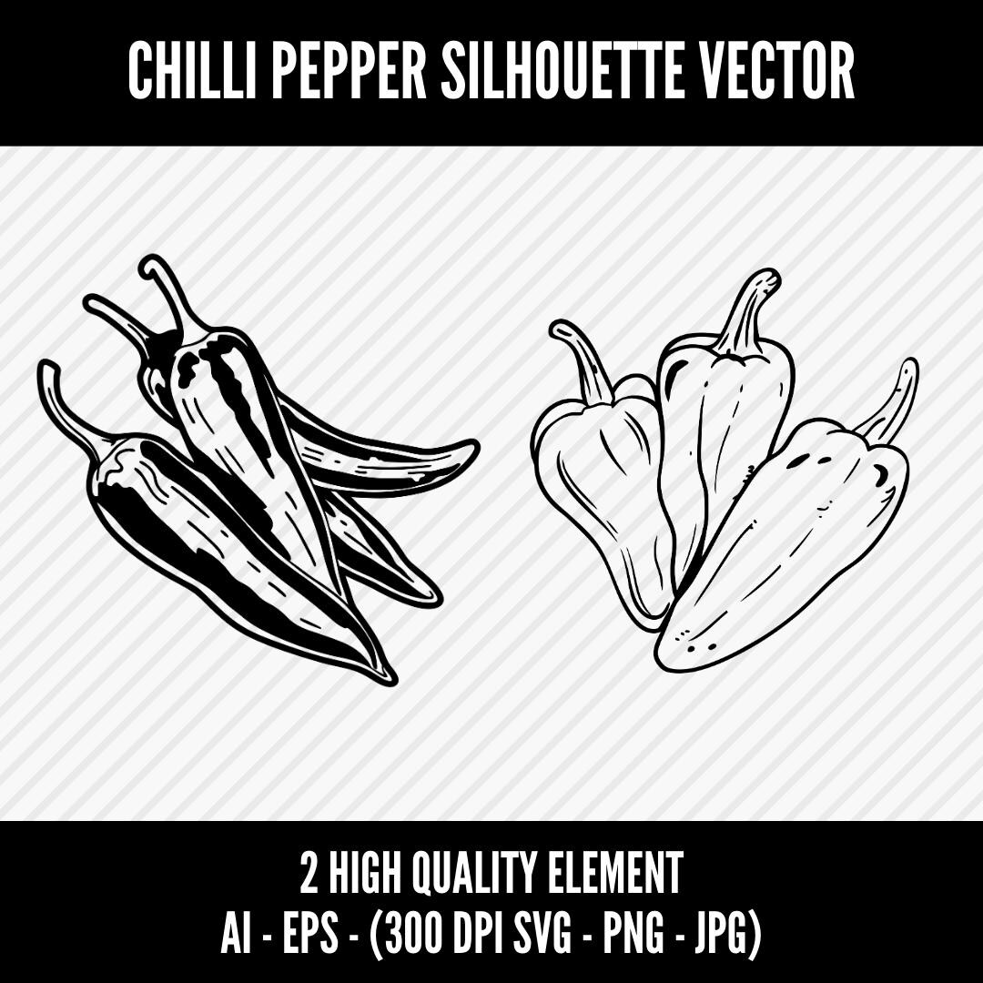 Chilli Pepper SVG | Chilli Pepper PNG | Chilli Pepper Vector | Chilli ...