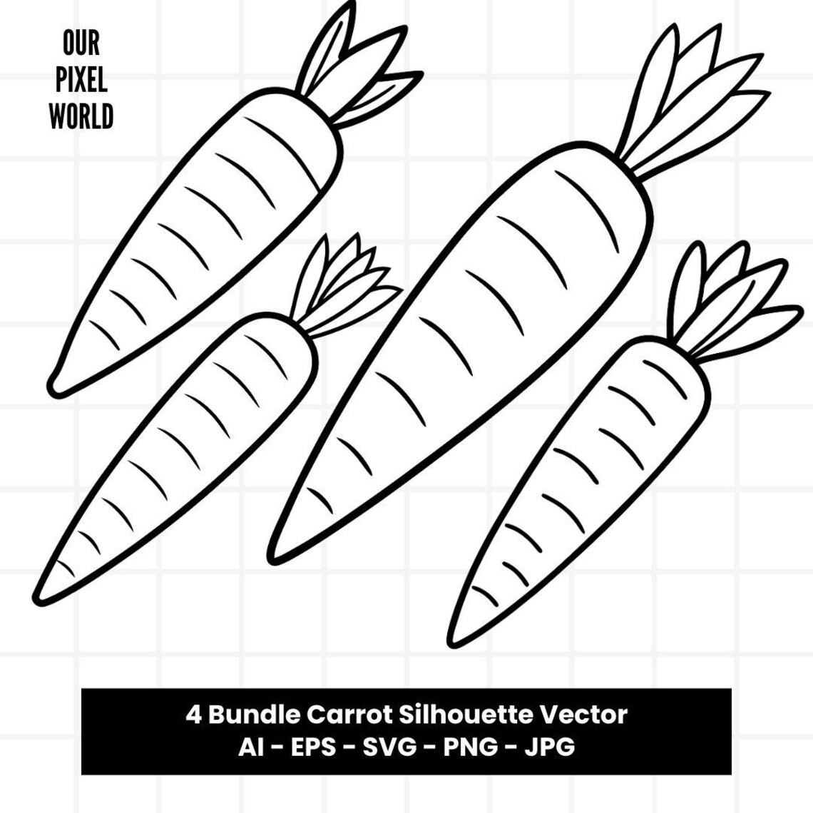 Carrot Bundle SVG | Carrot PNG | Carrot Vector | Carrot Clip Art for ...