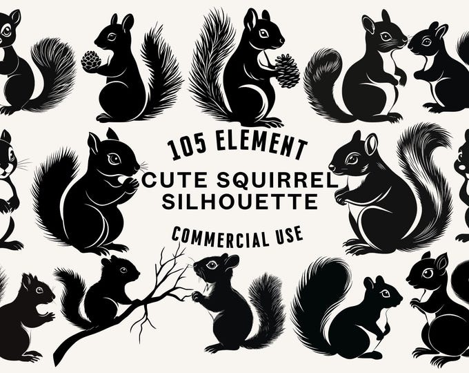 Squirrel Svg Squirrel Png Cute Squirrel Svg Squirrel Clipart Woodland ...