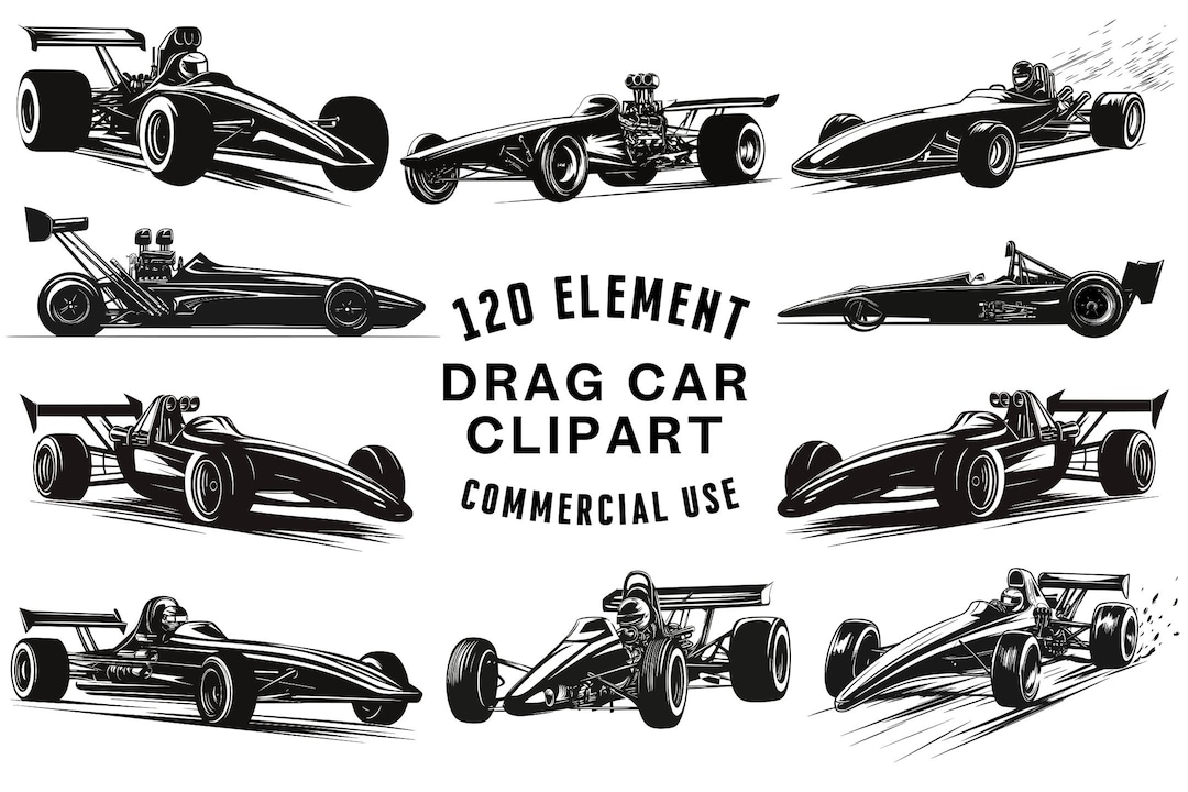 Drag SVG Bundle | Drag Clipart | Performance Vector Designs | Race ...