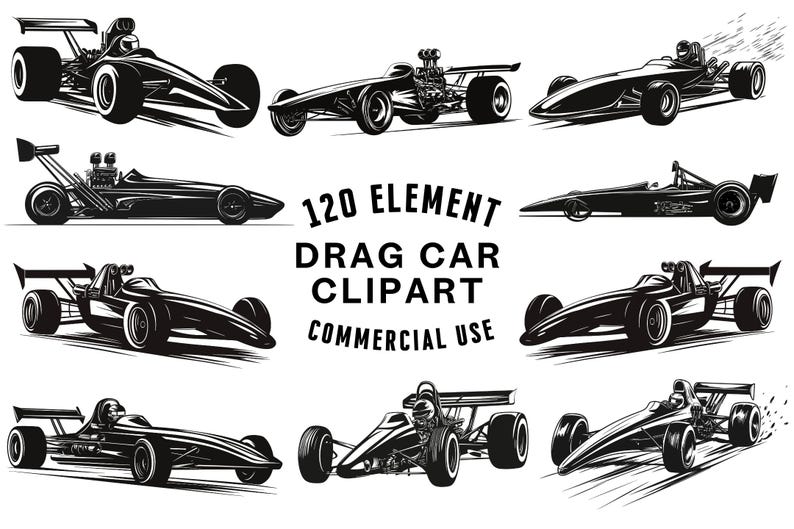 Drag SVG Bundle | Drag Clipart | Performance Vector Designs | Race ...