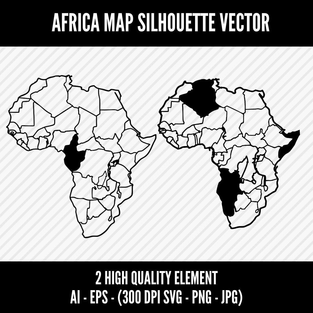 Africa Map SVG | Africa PNG | Africa Vector | Commercial Use for Mugs ...